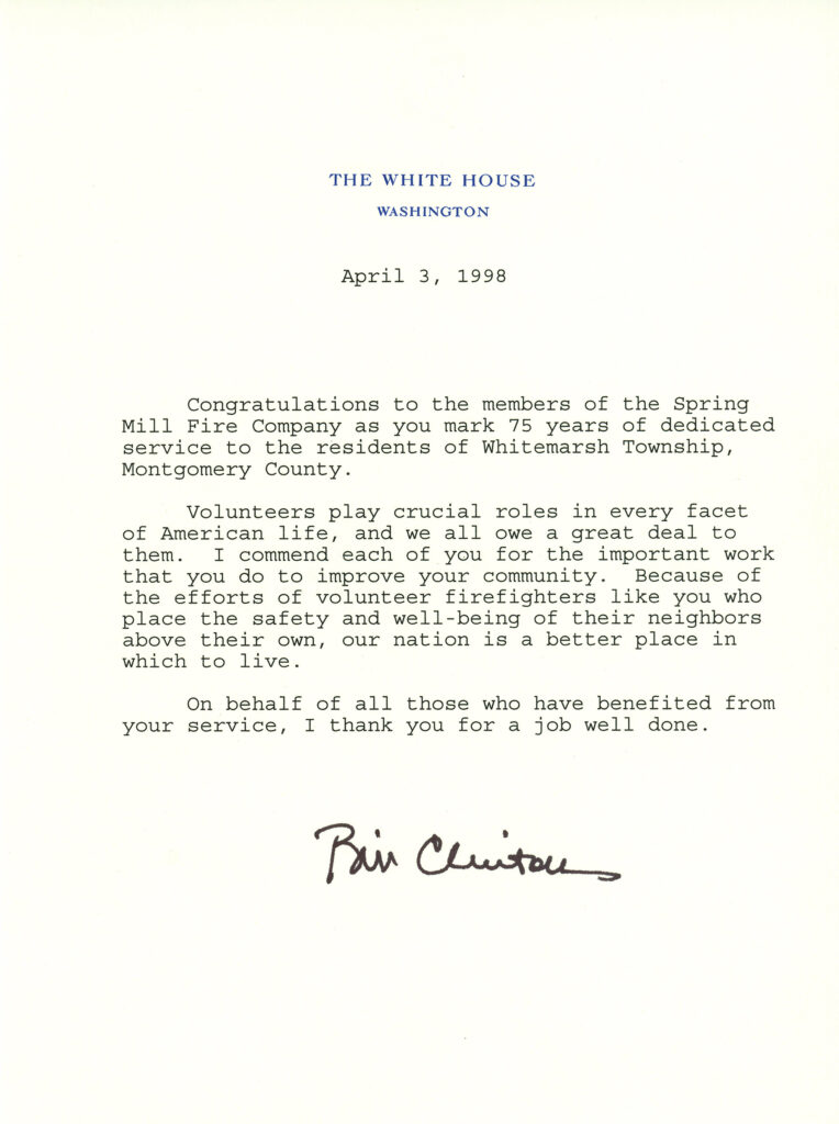 History - Springmill Fire